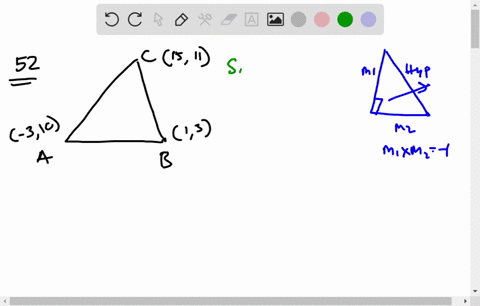 Show that the points A=(3,-2), B=(1,4) and C=(-3,16) are...