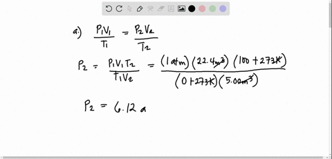 SOLVED:One kilomole of ideal gas occupies 22.4 m^3 at 0 ^∘ C and 1 atm ...