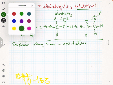 SOLVED:Ethane can be converted into an aldehyde and an alcohol (shown ...