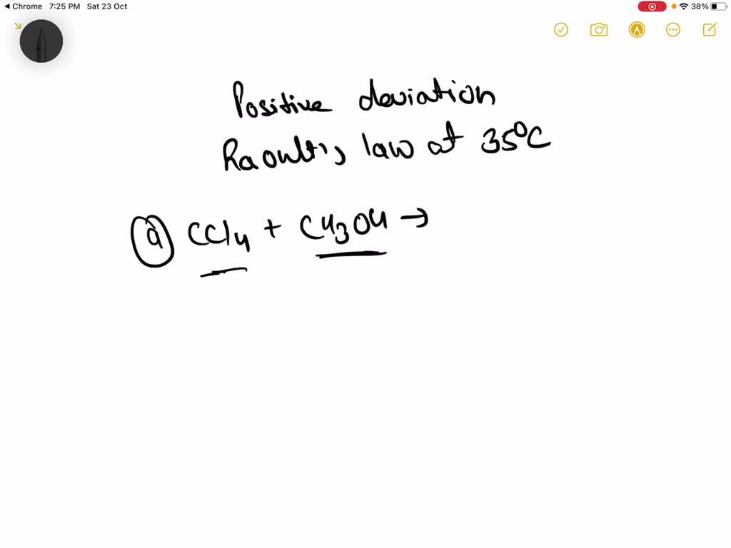 Mixture(s) showing positive deviation from Raoult's law at 35 ^∘ C is ...
