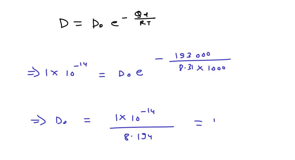 SOLVED: A19. The activation energy for self-diffusion in FCC Cu is 1 eV ...
