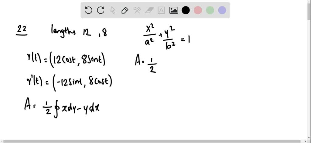 ⏩SOLVED:Area of regions Use a line integral on the boundary to find ...