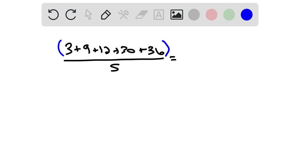 ⏩SOLVED:Calculate the average of the numbers in each of the… | Numerade