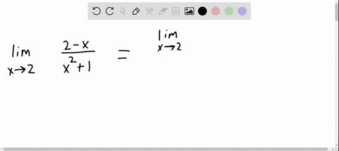 ⏩SOLVED:Evaluate the limit and justify each step by indicating the… | Numerade