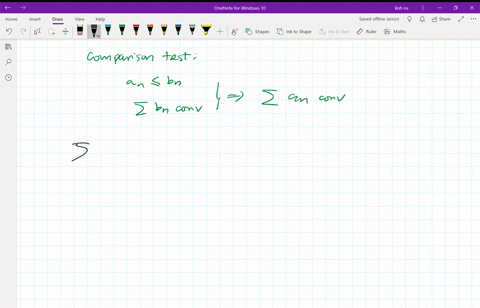 SOLVED: Use the comparison test to determine whether the following ...