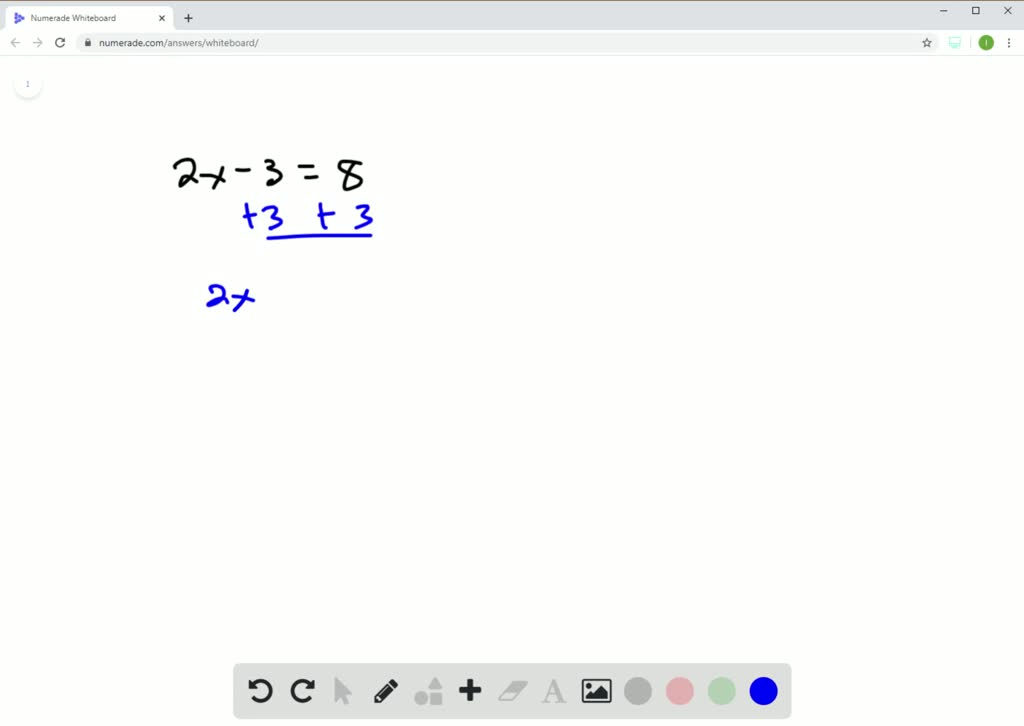 SOLVED Solve 2 X 3 8 