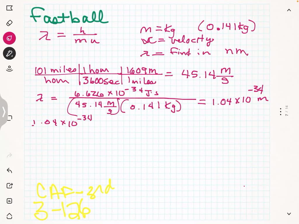 SOLVED:A baseball pitcher's fastball has been clocked at 101 mph. (a ...