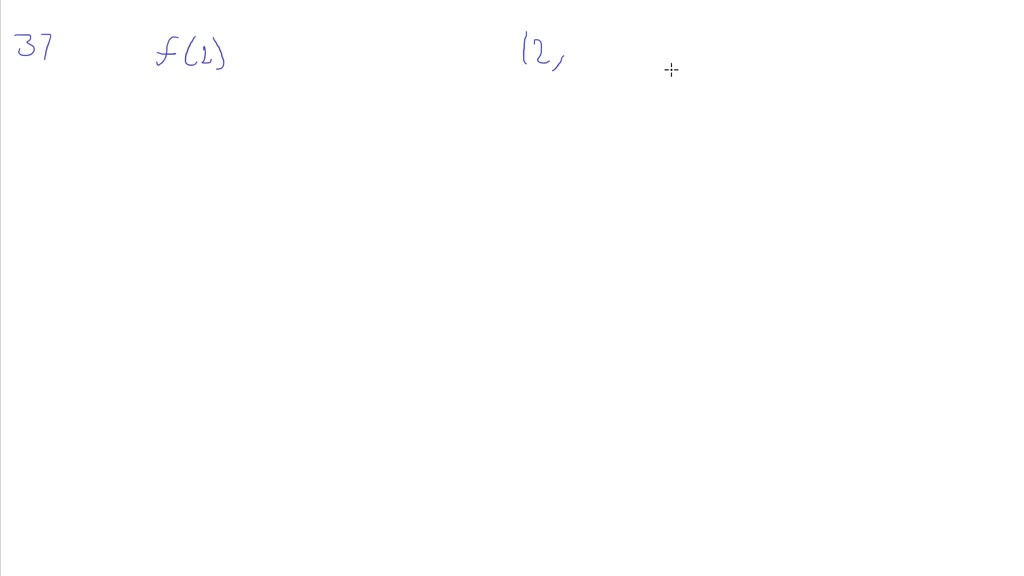 Use The Above Graph Of F x To Complete The Following SolvedLib