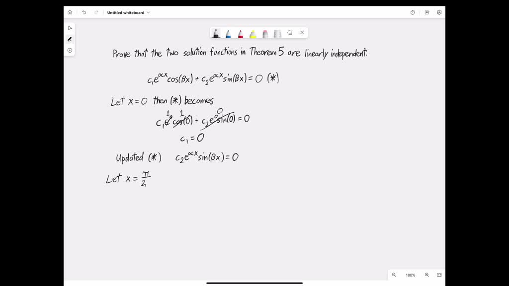SOLVED:Prove the equivalence in ( 5 ). (Hint: If the determinant is zero, then the two columns ...