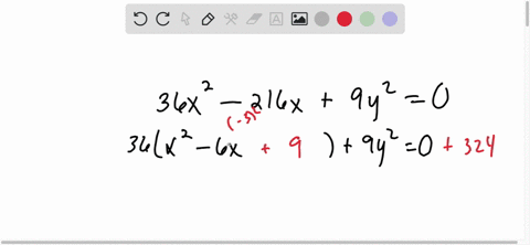 SOLVED:Convert each equation to standard form by completing the square on x and y . Then graph ...