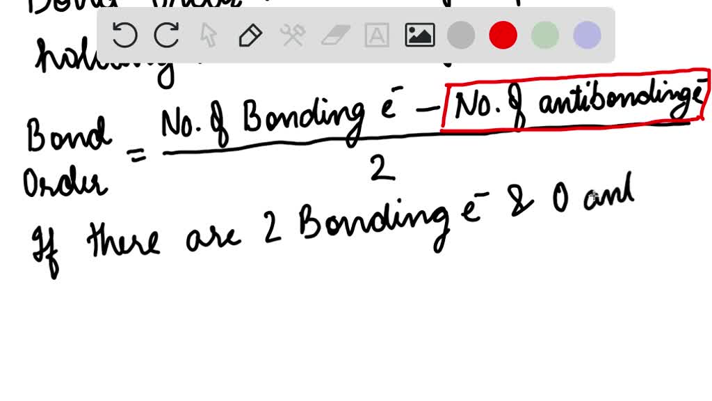 SOLVED:Explain the significance of bond order. Can bond order be used ...