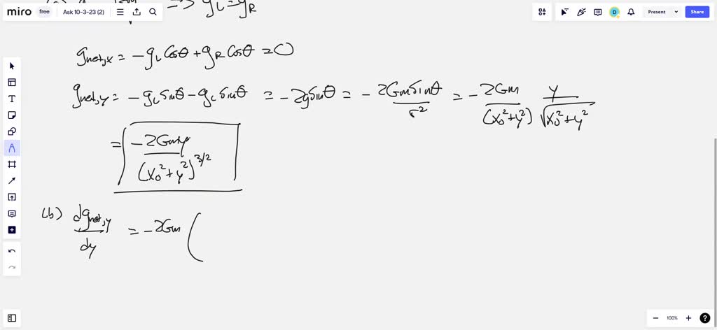 (III) Two identical particles, each of mass m, are located on the x ...