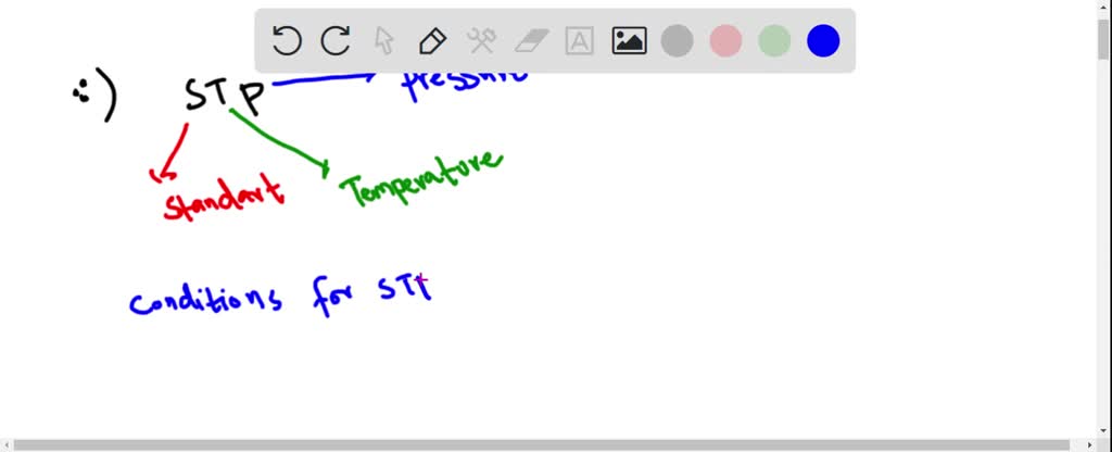 SOLVED:What conditions are defined as STP?