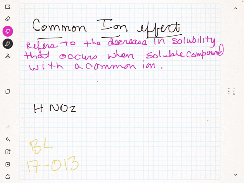 SOLVED:(a) What is the common-ion effect? (b) Give an example of a salt ...