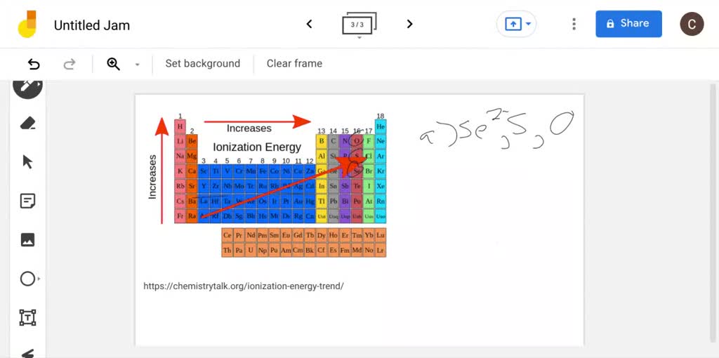 SOLVED:Using only a periodic table as a guide, arrange each of the following series of species ...