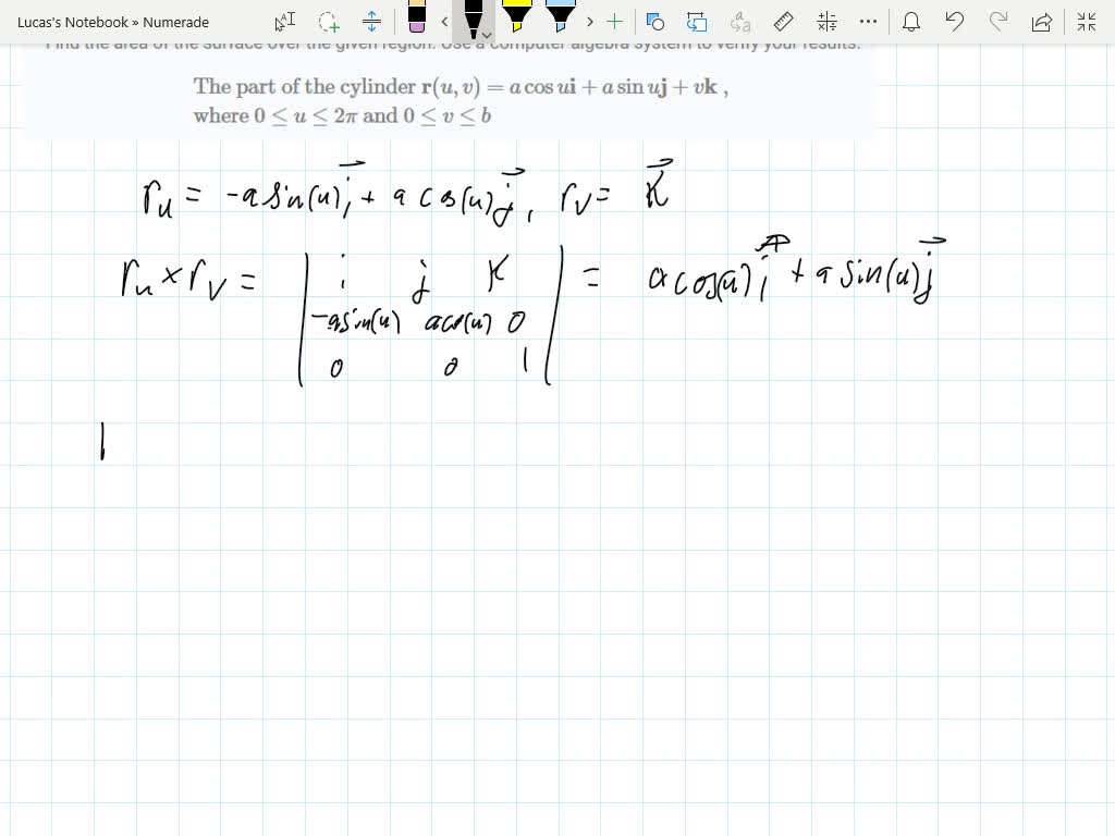 SOLVED:Apply Eq. (9) to verify the formula A=2 πr h for the lateral ...