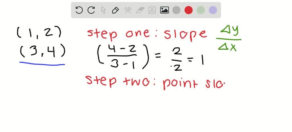 SOLVED:Explain how to find an equation of a line passing through two ...