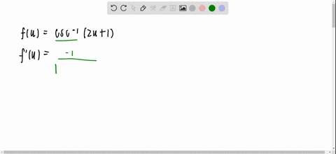 SOLVED:Evaluate the derivatives of the following functions. f(u)=csc^-1 ...