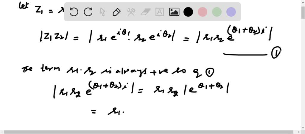 SOLVED:Prove that the set of all complex numbers that have absolute ...