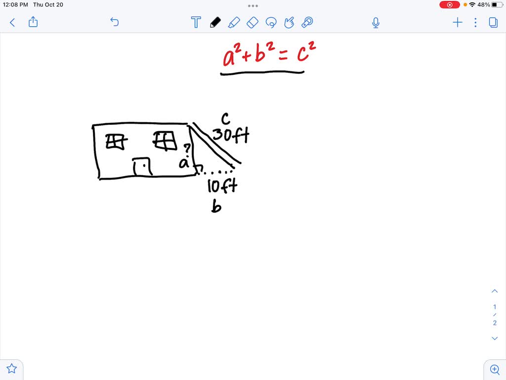 ⏩SOLVED:Use the Pythagorean Theorem and the square root property to ...