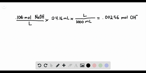⏩SOLVED:A 25.00-mL sample of hydrochloric acid solution requires ...