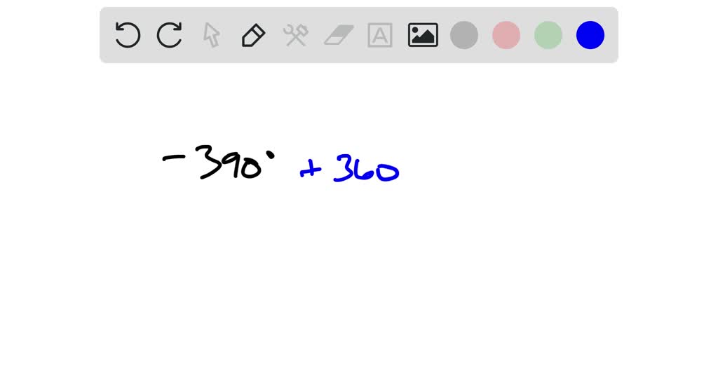 SOLVED:In Exercises 39-50, determine the angle of the smallest possible ...