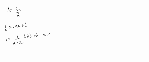 SOLVED:A right triangle is formed in the first quadrant by the x- and y ...
