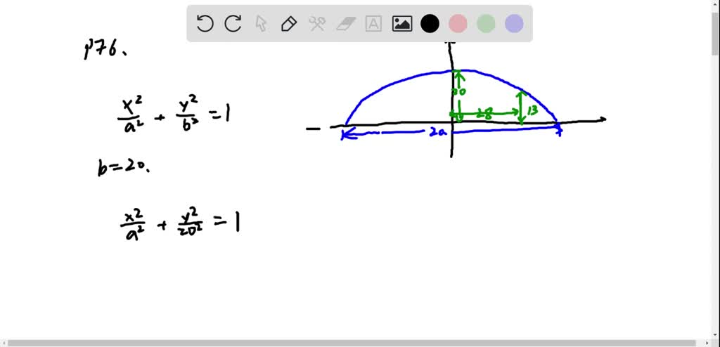 SOLVED:An arch for a bridge over a highway is in the form of half an ...
