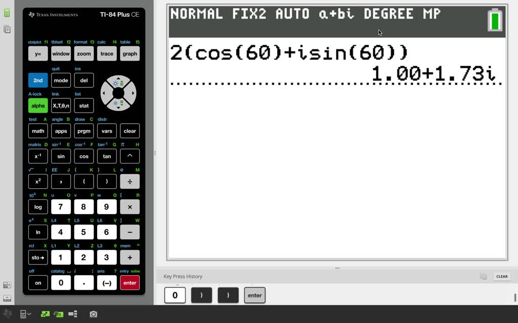 ⏩SOLVED:Use your graphing calculator to convert the complex number ... ⏩SOLVED:Use your graphing calculator to convert the complex number ...
