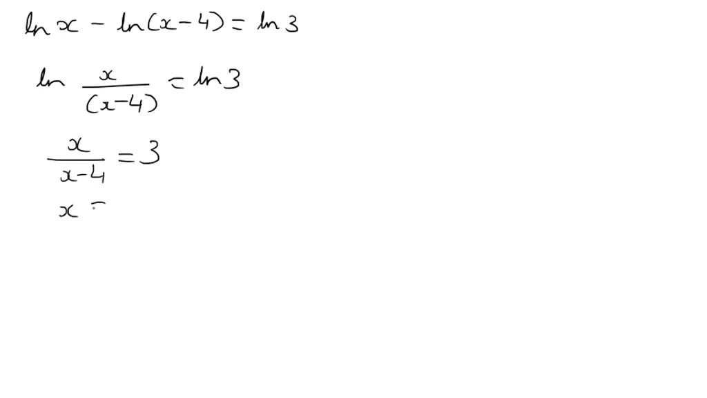 Solve The Given Equations ln X ln 1 3 1 Solve The Given Equations ln X ln 1 3 1