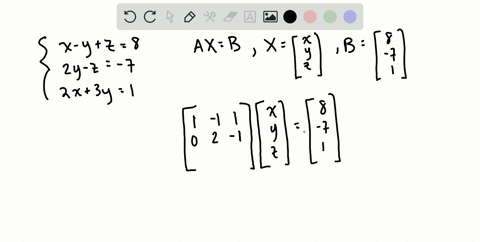 SOLVED:In Exercises 37-42 a. Write each linear system as a matrix ...