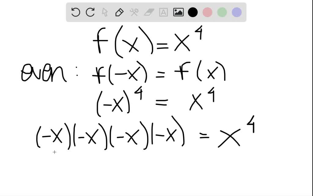 Even and Odd Functions Determine whether the func…