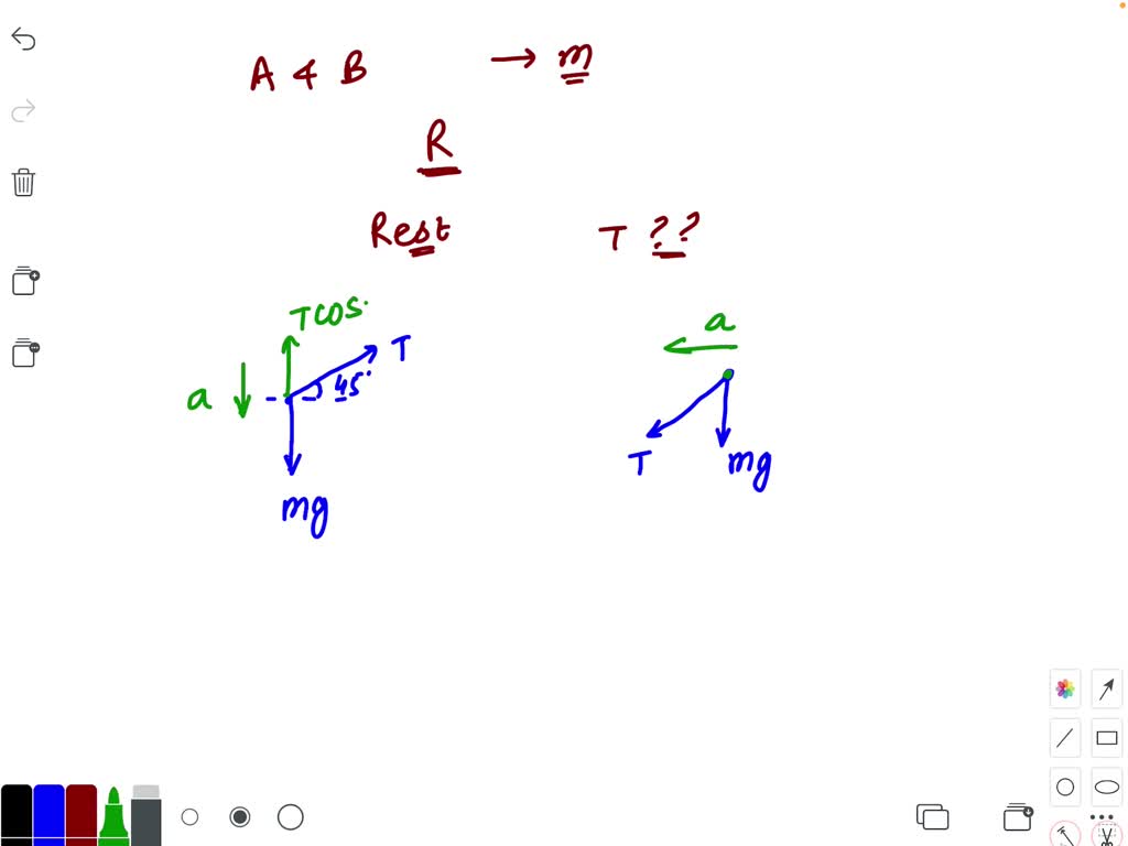 Solved Two Objects A And B Each Of Mass M Are Connected By A Light