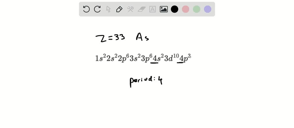 ⏩SOLVED:Find the electron configuration of the element with Z=33 ...