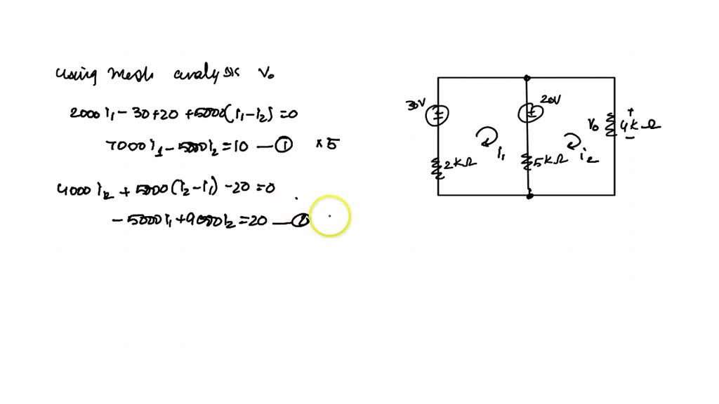 Rework Prob. 3.5 using mesh analysis. | Numerade