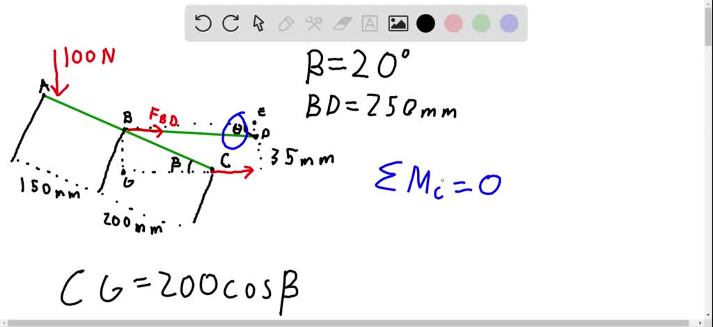 ⏩SOLVED:The control rod C E passes through a horizontal hole in the ...