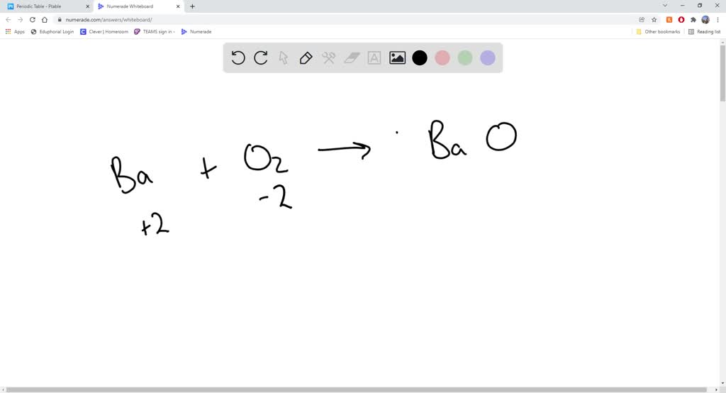 SOLVED:Write the equation for the reaction, if any, of barium with the ...