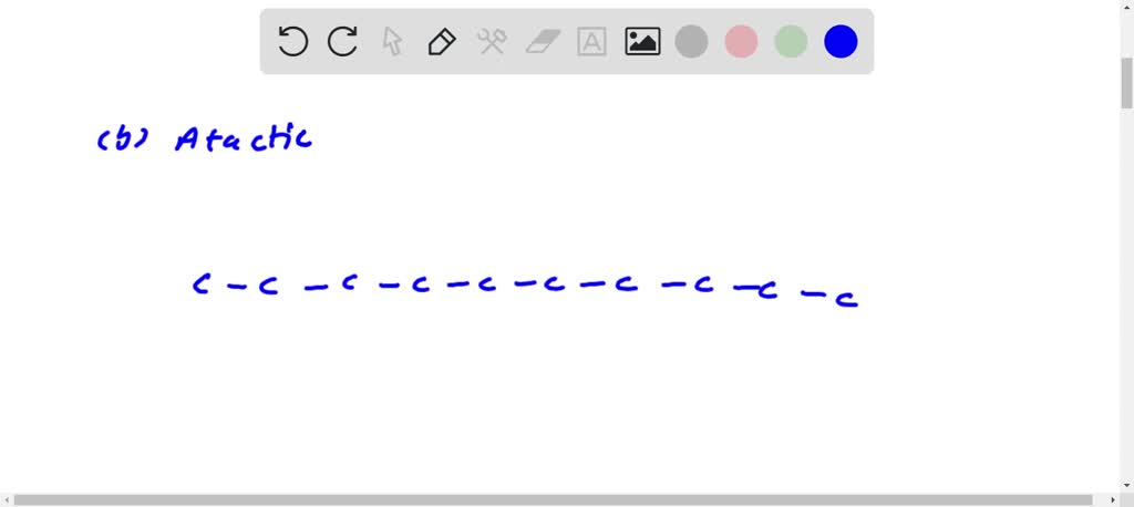 SOLVED:Sketch portions of a linear polypropylene molecule that are (a ...