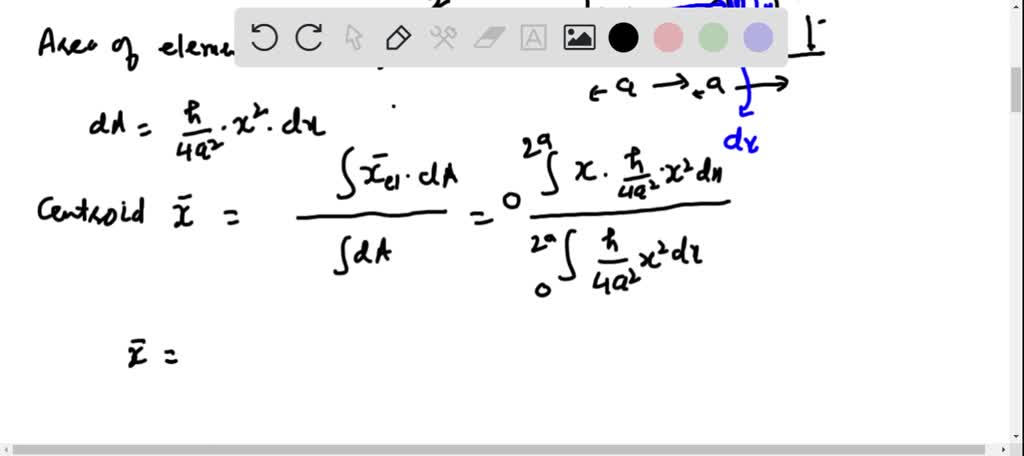 SOLVED:Determine by direct integration the centroid of the area shown ...