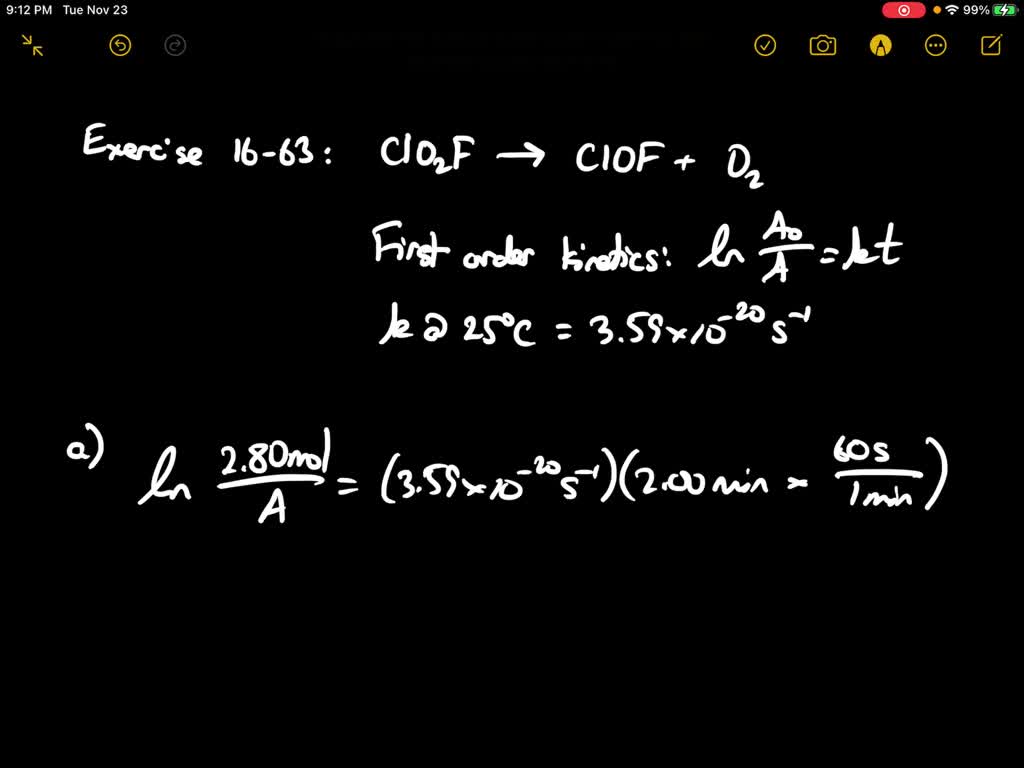 The ClO2 described in Problem 45 is heated further until it explodes ...