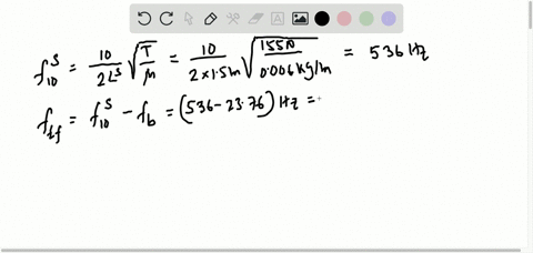 SOLVED:A string has a length of 1.5 \mathrm{m}, a linear mass density \mu=0.008 \mathrm{kg ...