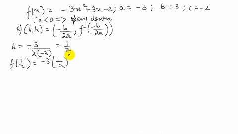 SOLVED:(a) graph each quadratic function by determining whether its graphs opens up or down and ...