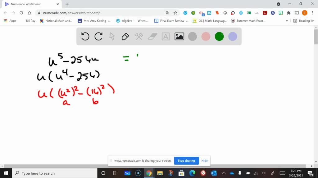 factor completely. u^5-256 u | Numerade