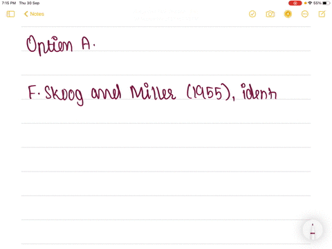 SOLVED:Who crystallized cytokinin? (a) Skoog and miller (b) Charles ...