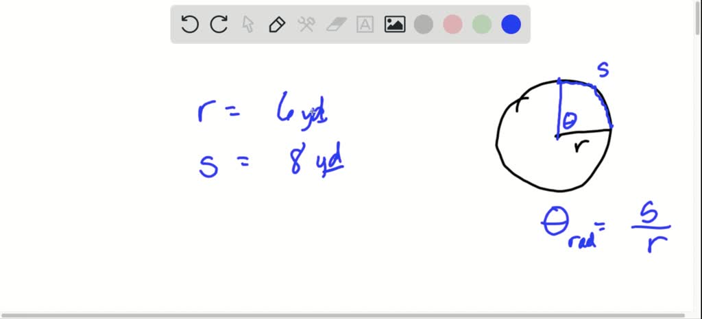 SOLVED:In Exercises 7-12, find the radian measure of the central angle ...