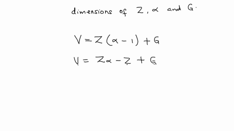 ⏩SOLVED:If V is a velocity, determine the dimensions of Z, α, and G ...