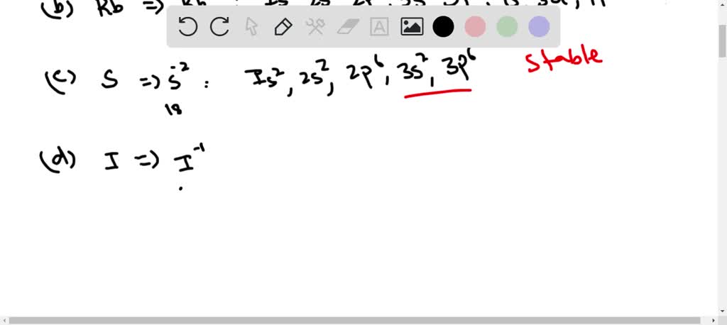 SOLVED:Use subshell notation to write an electron configuration for the most stable simple ion ...