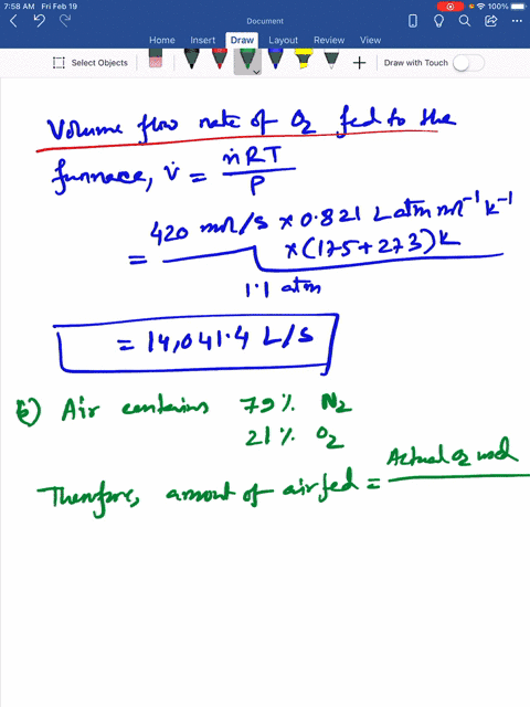 SOLVED:A fuel gas containing 86 \% methane, 8 \% ethane, and 6 \% propane by volume flows to a ...