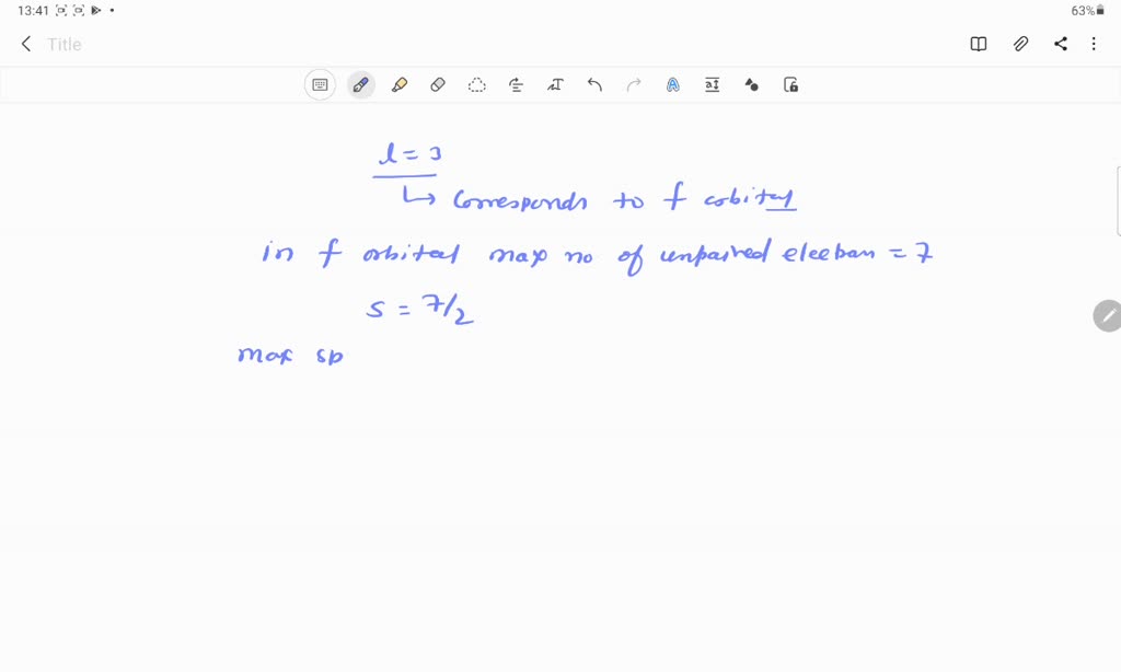 When the value of azimuthal quantum number is 3, the maximum and ...