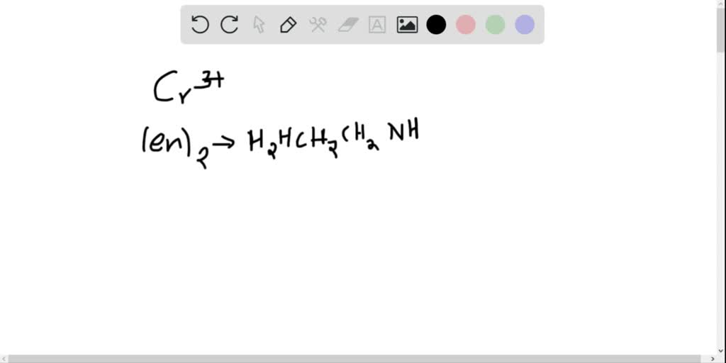 SOLVED:Give the formula of a complex constructed from one Cr^3+ ion ...